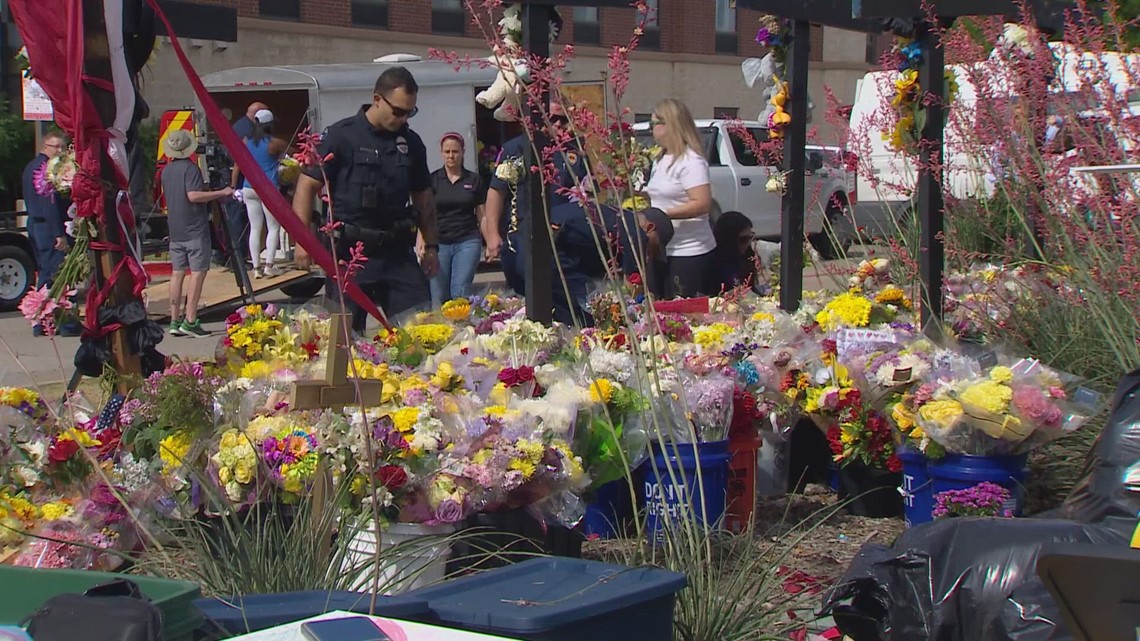 Allen, Texas mall shooting: Memorial packed up for victims' families ...