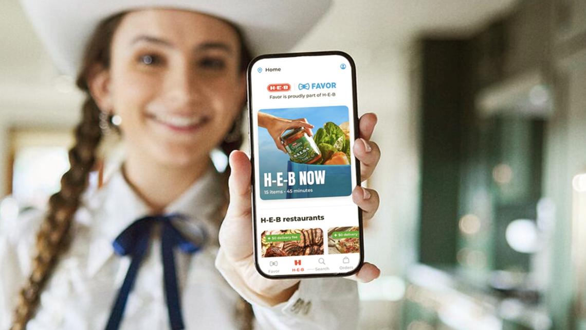Favor, H-E-B launch H-E-B Now delivery option | wfaa.com