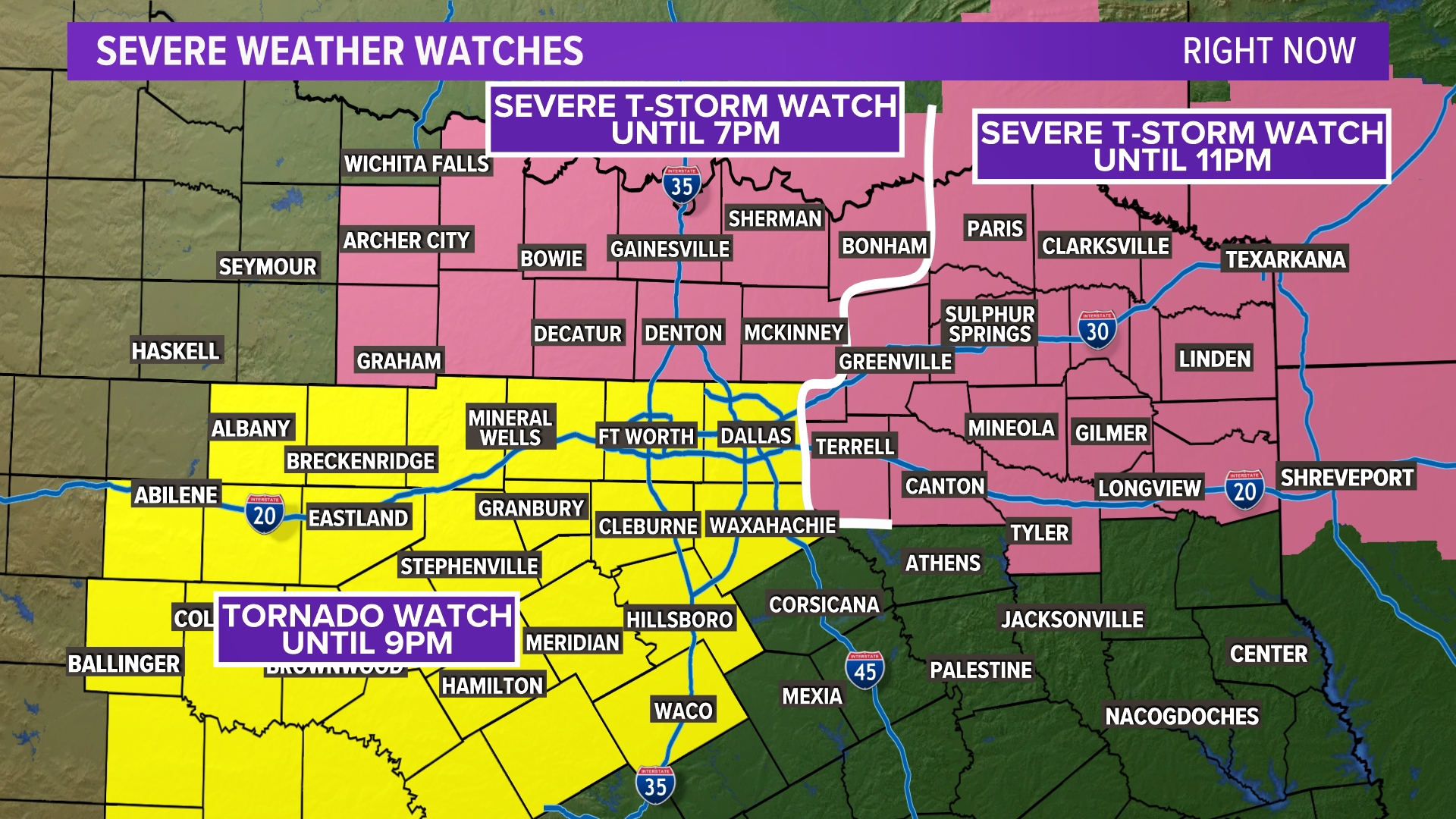 DFW Weather: More severe weather chances this week in North Texas ...