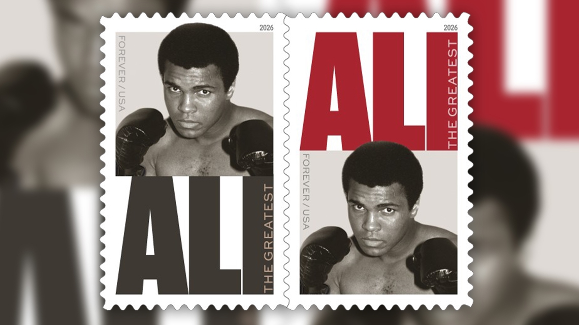 USPS to honor Muhammad Ali with commemorative stamps in 2026 | wfaa.com