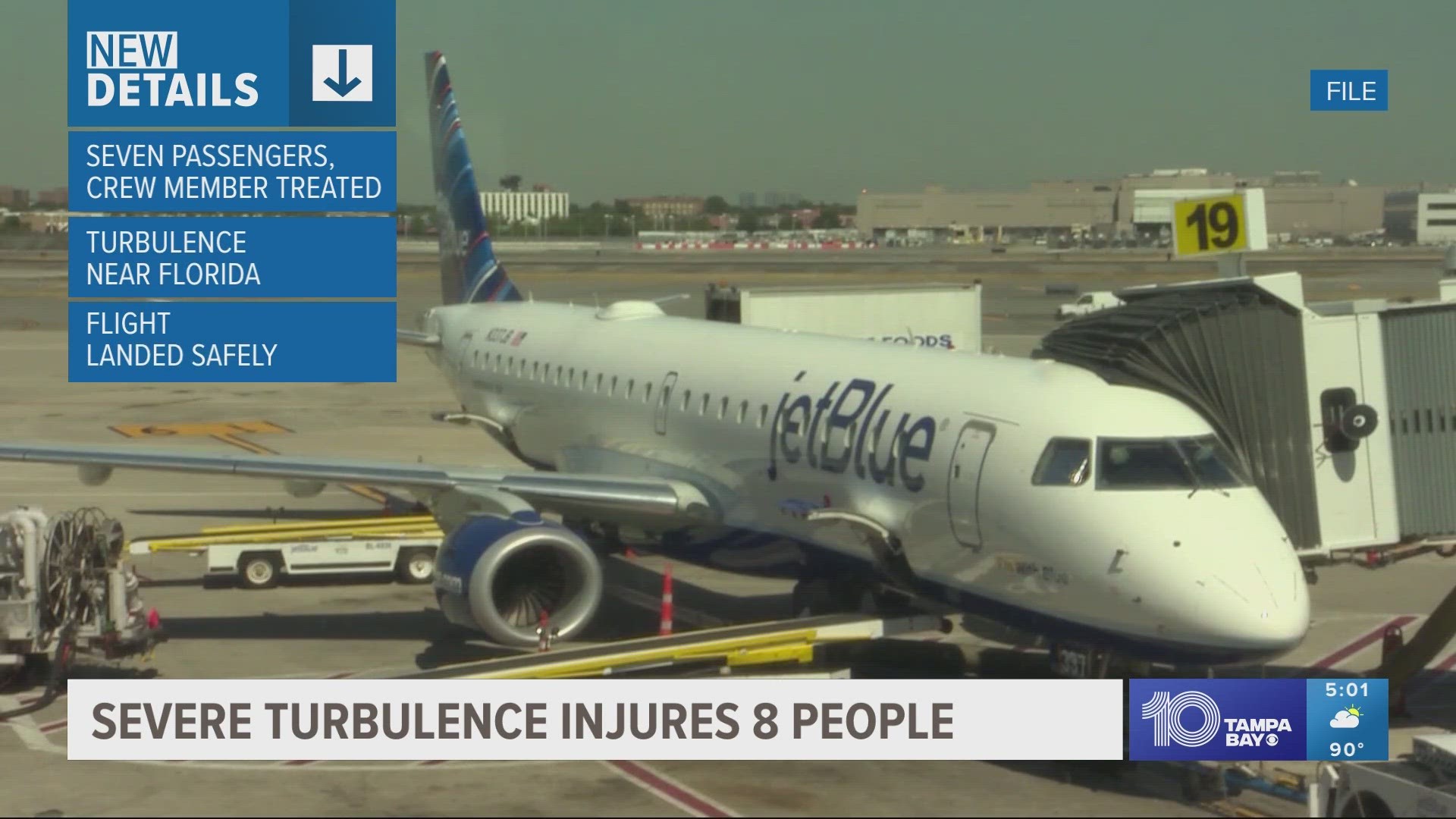 JetBlue flight to Florida experiences 'severe turbulence' | wfaa.com