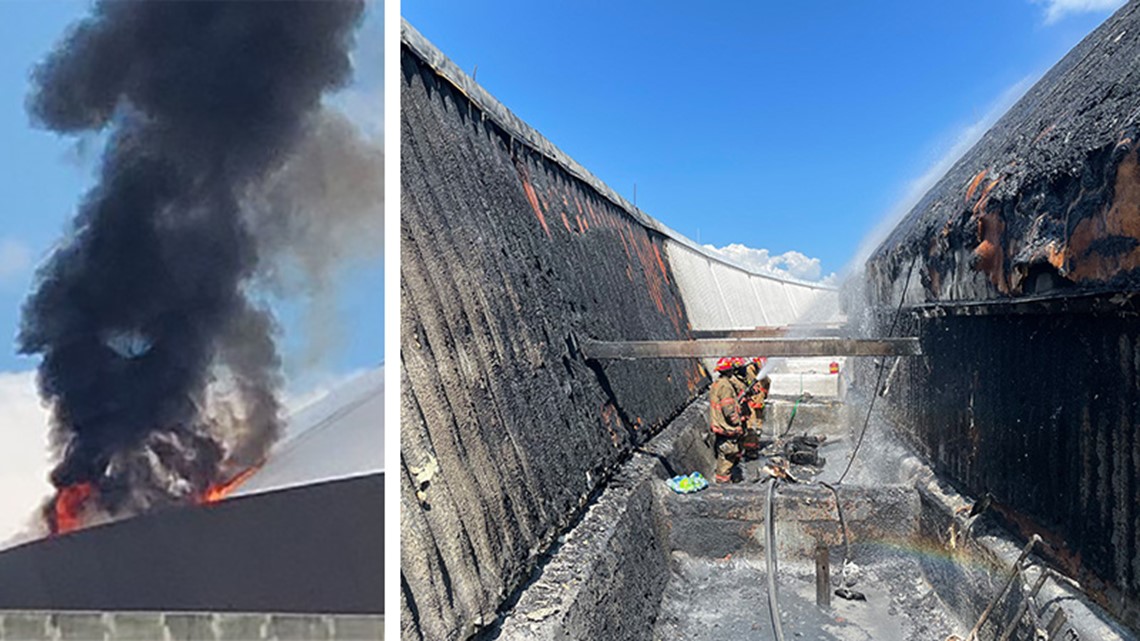 Fire at Caesars Superdome roof | wfaa.com